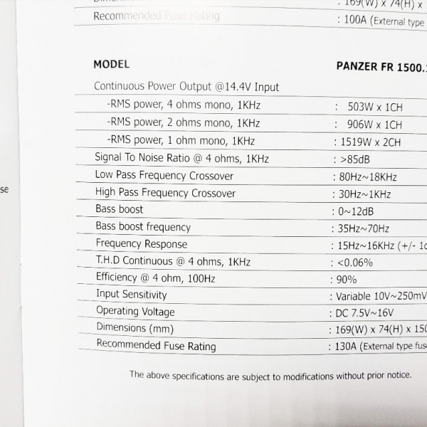 WAR AUDIO 1500D 컴팩트 사이즈 앰프